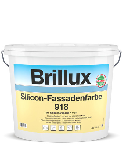 Brillux Silicon-Fassadenfarbe 918 Protect weiß - 10l-BSFF918P.L