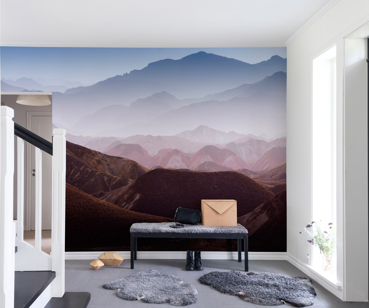 Rebel Walls | Wall Mural Gradient Mountains | meinewand.com