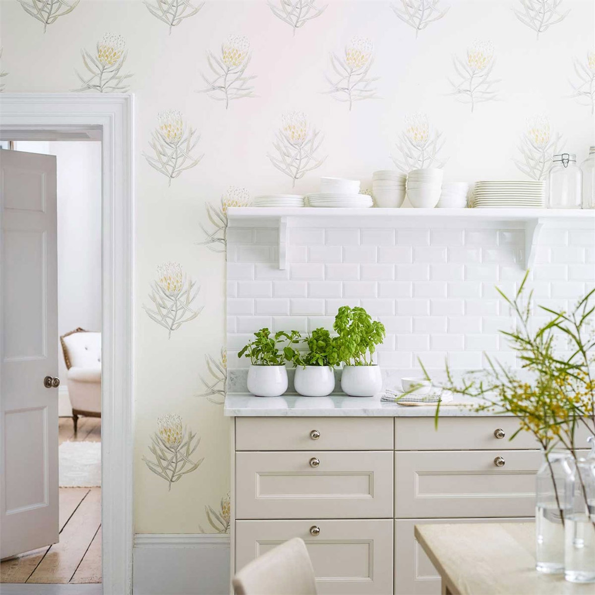 Sanderson Wallpaper Protea Flower-2947