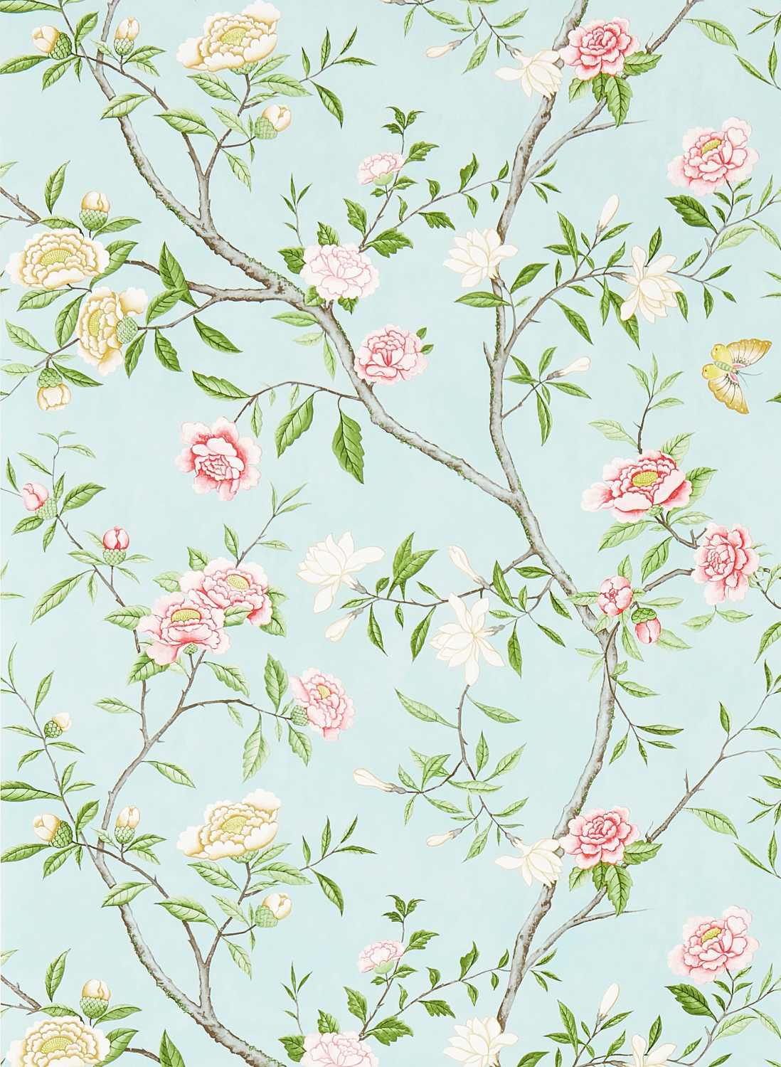 Zoffany Tapete Nostell Priory Paper - Sky/ Pink-6143.3