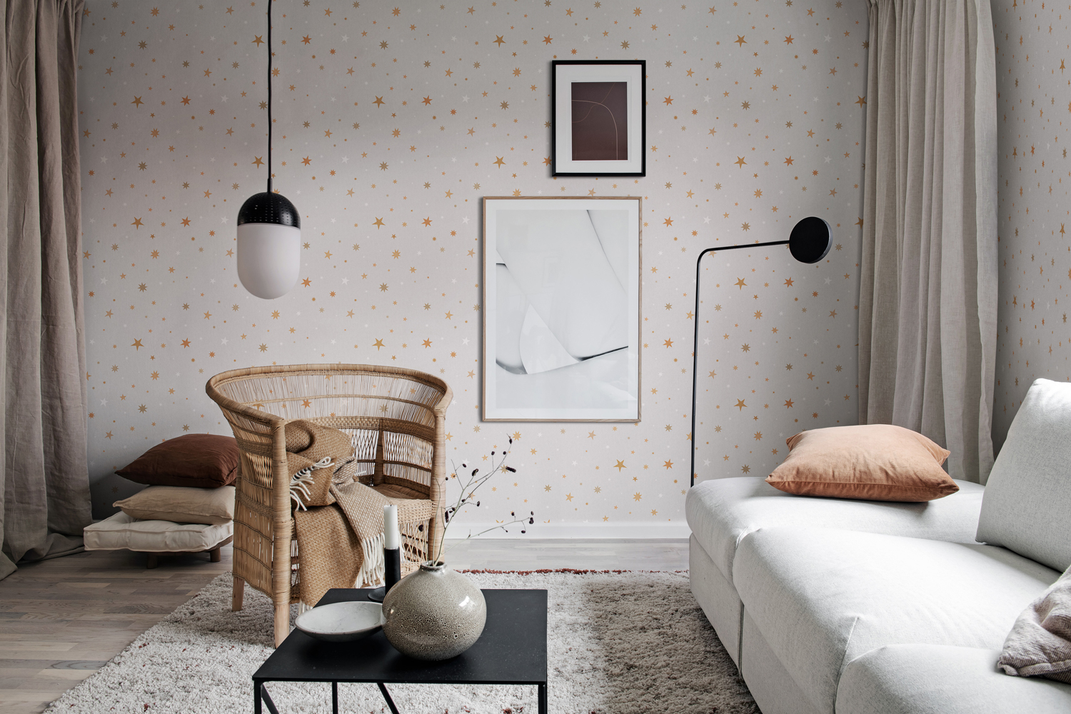 Rebel Walls Wallpaper Stardust-6654