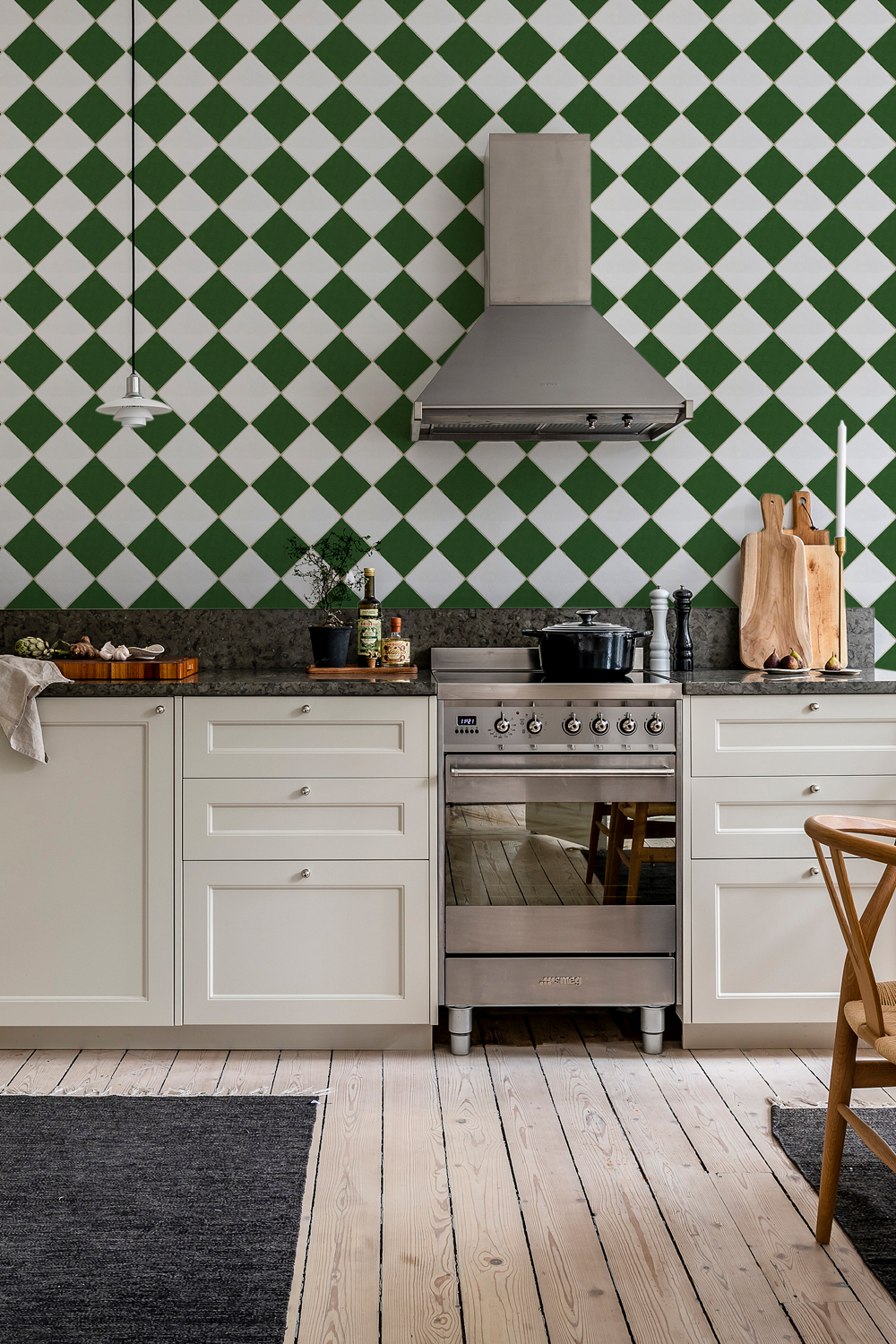 Rebel Walls Wallpaper Checkered Tiles-6656