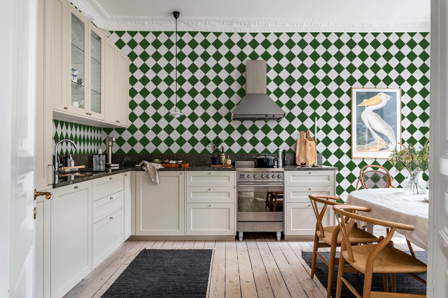 Rebel Walls Wallpaper Checkered Tiles-6656