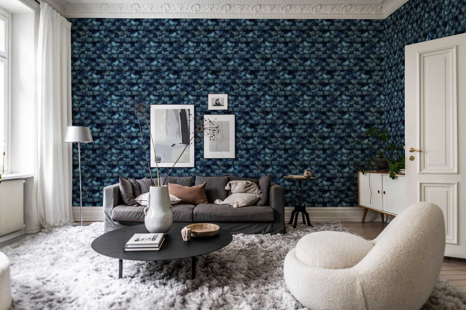 Rebel Walls Wallpaper Petite Peacock Plumage-6657