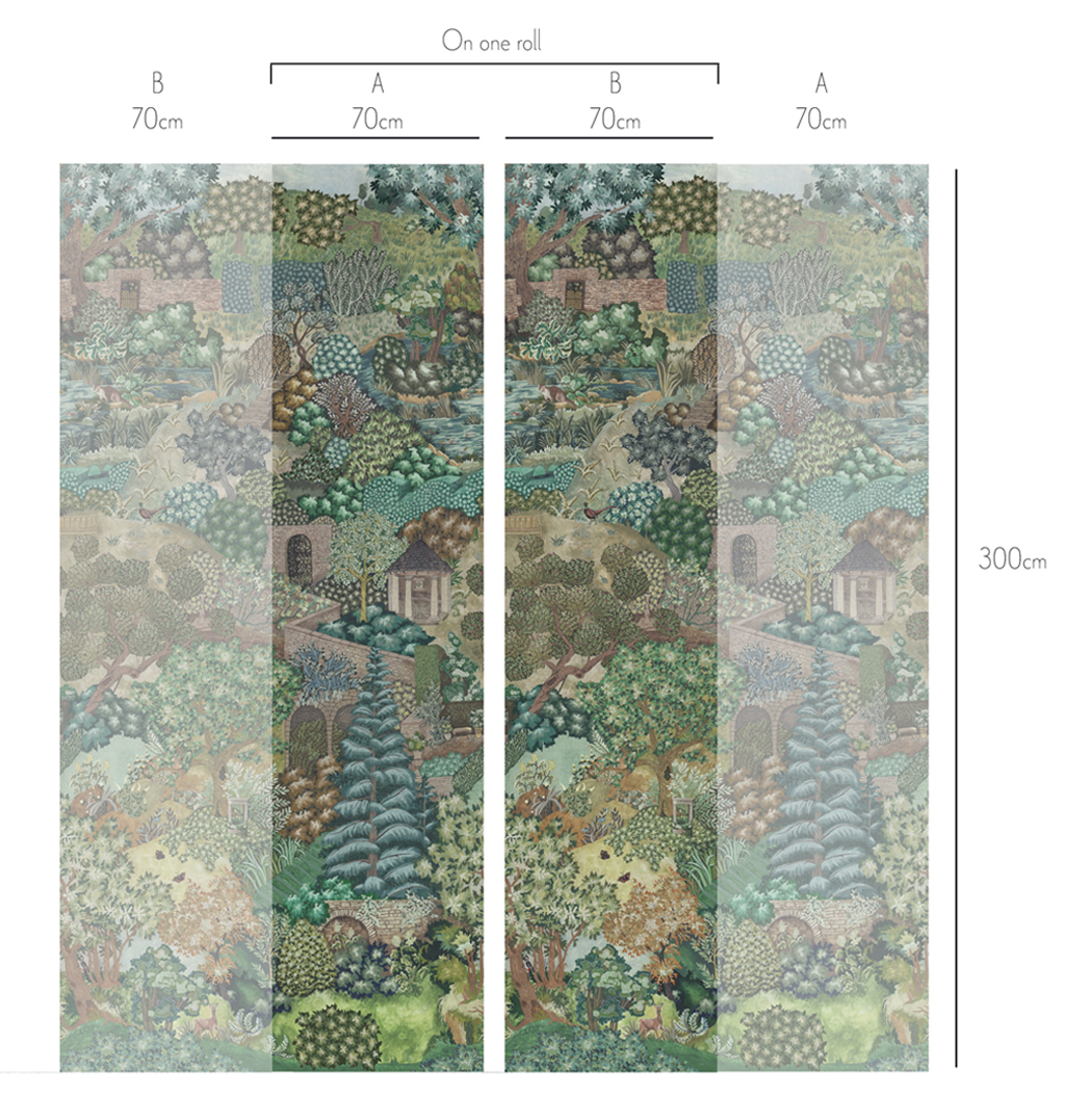 Josephine Munsey Mural Miserden Mural - Green-6722.1