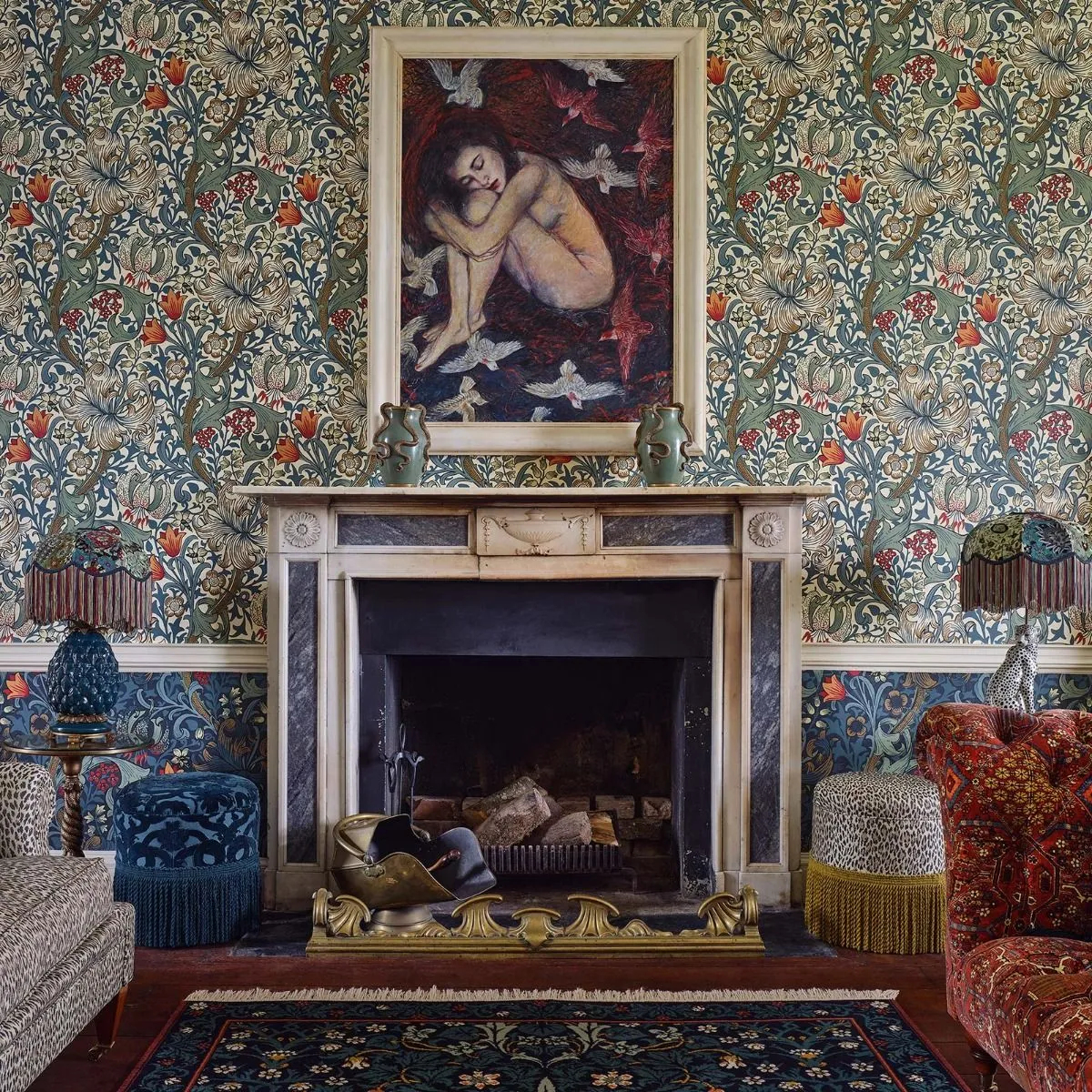 House of Hackney Tapete Golden Lily-7456