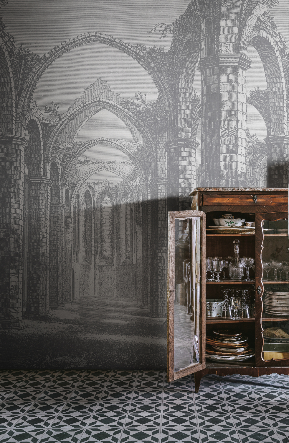 Rebel Walls Mural Gothic Arches-8147
