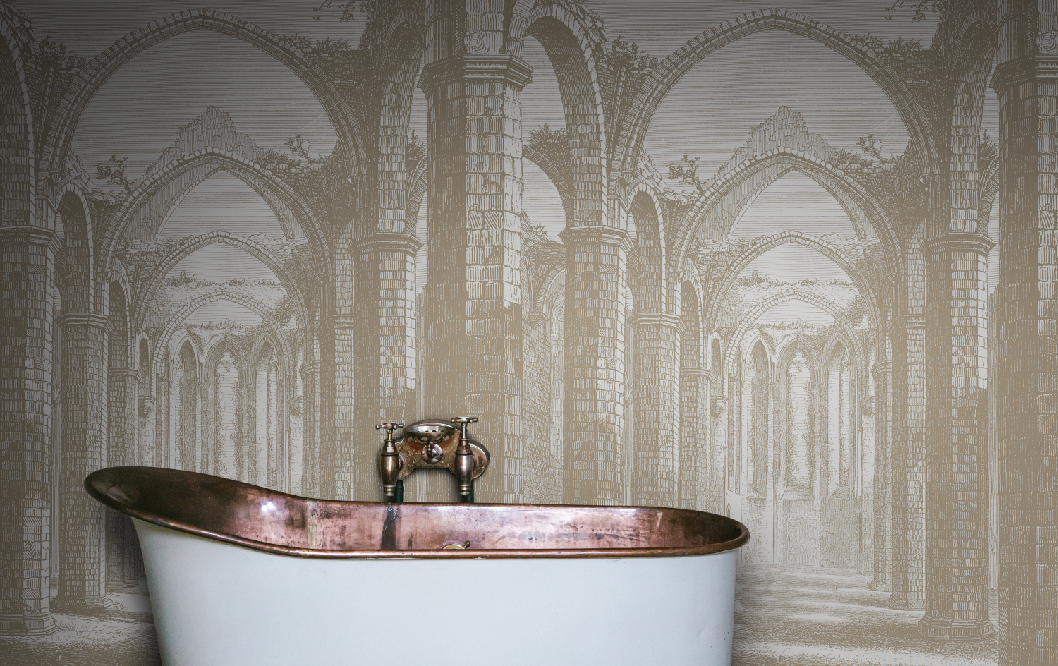 Rebel Walls Mural Gothic Arches-8147