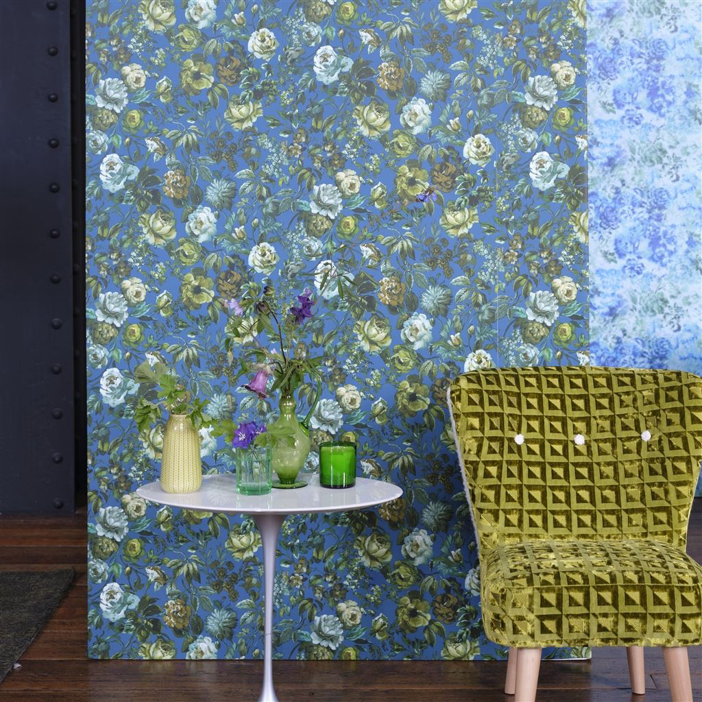 Designers Guild | Floral Wallpaper Mansur | meinewand.com