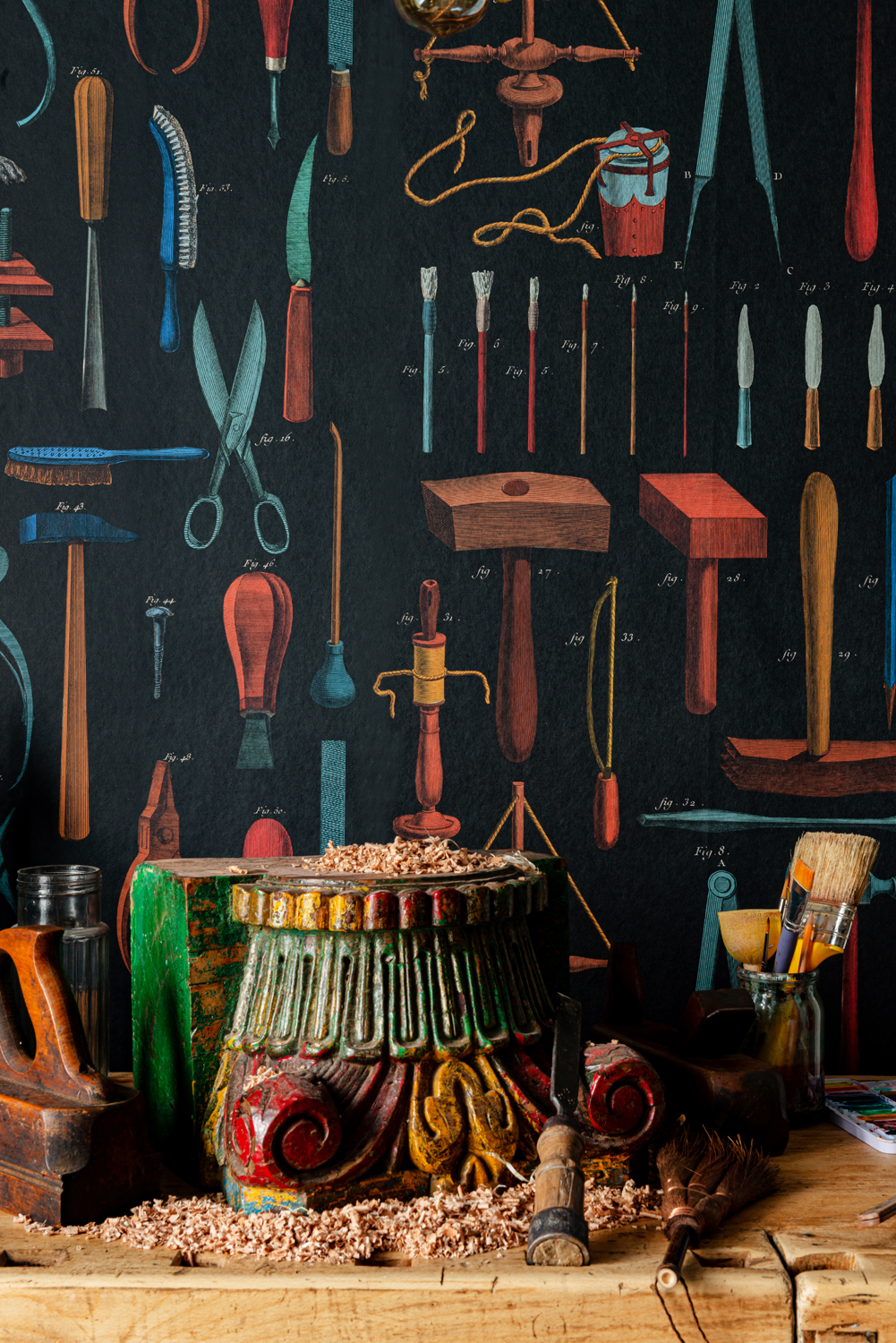 Mindthegap Wallpaper Old Tools-8907