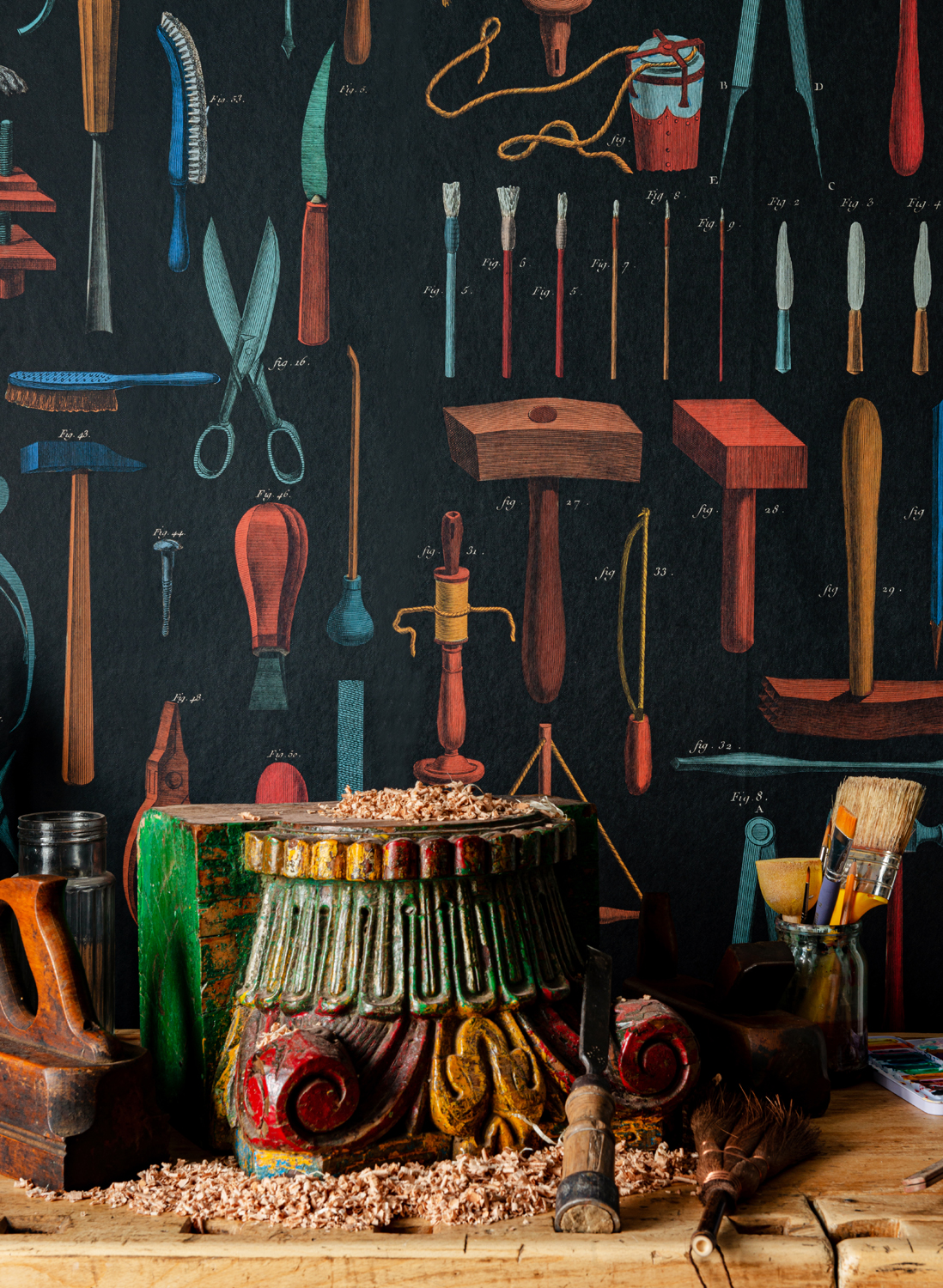 Mindthegap Wallpaper Old Tools-8907