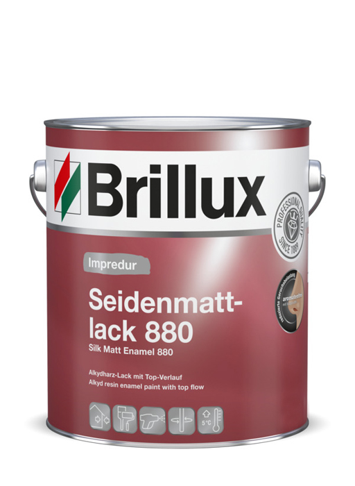 Brillux Impredur Seidenmattlack weiß - 3l-BIS880.L