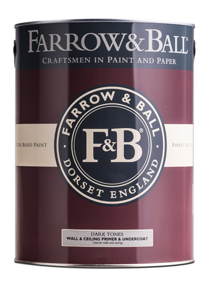 Farrow & Ball Wall & Ceiling Primer & Undercoat - 5l - Dark Tones-FB ...